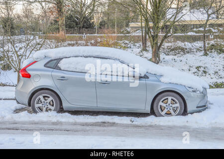 A Car Under The Snow At Amsterdam The Netherlands 5-1-2026 Stock Photo ...