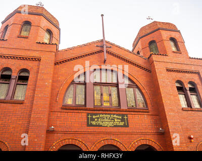 Western Australia Perth Greek Orthodox church dome with silver cross ...