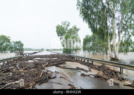 Burdekin bridge at Macrossan, North Queensland closed due to flooding ...