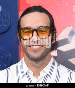 Pete Wentz arrives at the world premiere of "Spider-Man: Across The ...