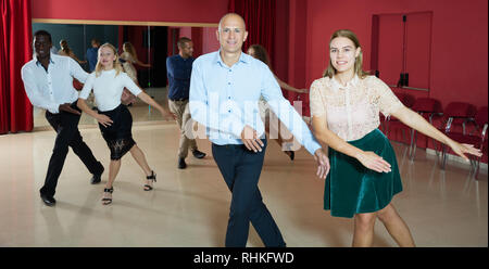 Couples enjoying tap dance Stock Photo - Alamy