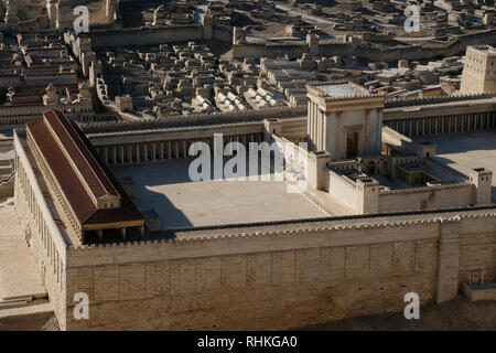Scale model of Jerusalem as it was prior to its destruction by the ...