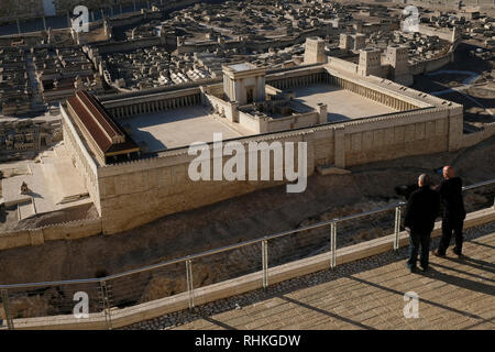 Scale model of Jerusalem as it was prior to its destruction by the ...