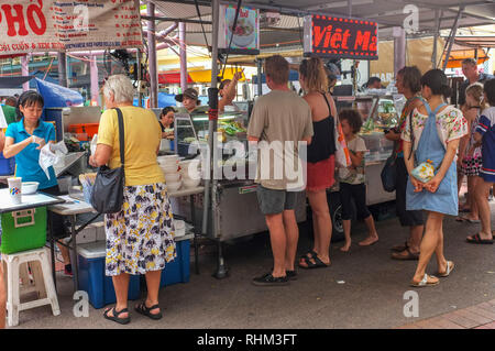 People enjoying the Nightcliff Market in Darwin, Australia Stock Photo ...