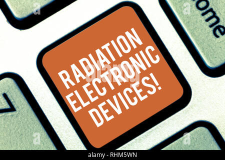 Conceptual hand writing showing Radiation Electronic Devices. Business ...