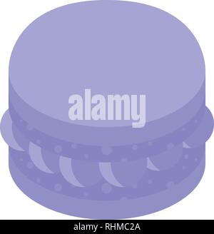 Violet macaroon icon, isometric style Stock Vector Image & Art - Alamy