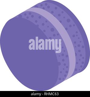 Violet macaroon icon, isometric style Stock Vector Image & Art - Alamy