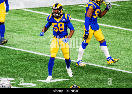 Los Angeles Rams linebacker Jacob Hummel (35) runs during an NFL ...
