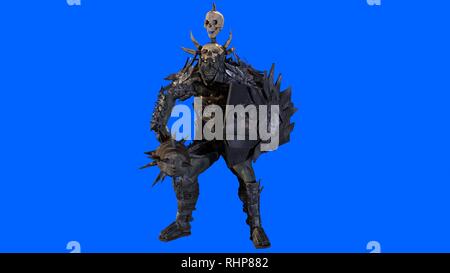 fierce orc fighter 3d render Stock Photo - Alamy
