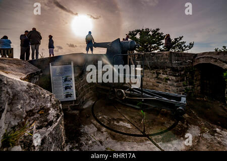 Fort Scaur gun enplacement Hamilton, Burmuda Stock Photo - Alamy