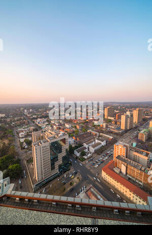 Aerial view of a city, Harare, Zimbabwe Stock Photo - Alamy