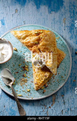 Fresh spring pies with rhubarb Stock Photo - Alamy