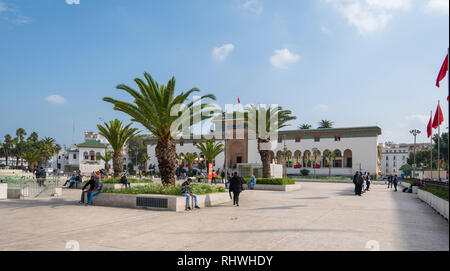 colonial court building at Mohammed V Square in Casablanca, Morocco ...