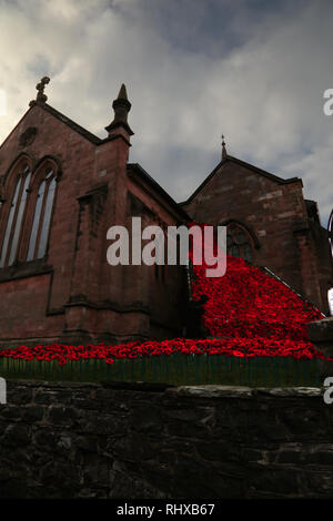 St John's Keswick, Remembrance Sunday display 2018 Stock Photo - Alamy