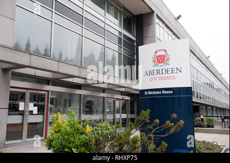 Aberdeen City Council, St Nicholas House, Aberdeen, Scotland. Lenny ...