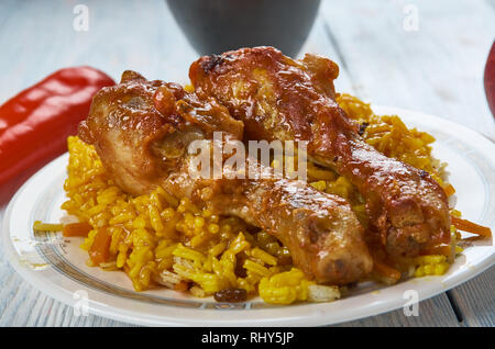 Bukhari Rice, Arabic as Ruz al Bukhari, aromatic and flavorful Middle ...