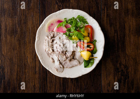 Turkish Offal Food Lamb Brain with Salad / Beyin Sogus served with ...