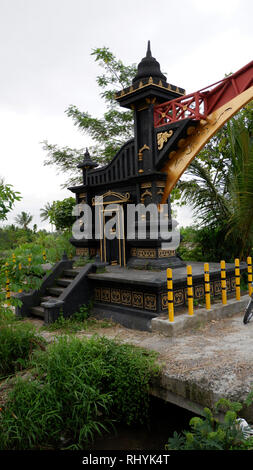 black stone carvings for yard fences Stock Photo - Alamy