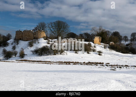Mitford Castle, Northumberland Stock Photo - Alamy