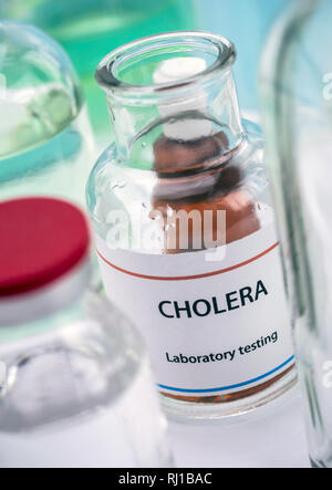 Sample of Cholera in laboratory, concept of health Stock Photo - Alamy