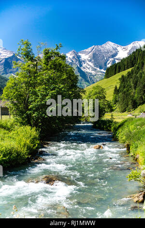 Mountain stream in the Austrian Alps Bad Hofgastein Schlossalm Salzburg ...