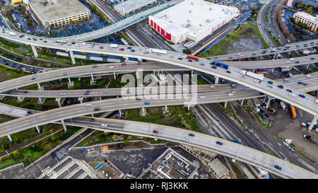 MacArthur maze, highway interchange, Oakland, CA, USA Stock Photo - Alamy