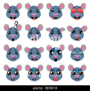cartoon vector illustration of a rat face Stock Vector Image & Art - Alamy