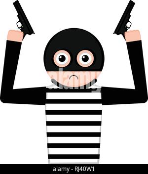 Sad thief cartoon Stock Vector Image & Art - Alamy