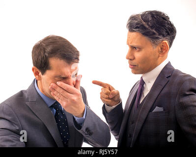 Two businessmen having an argument Stock Photo - Alamy