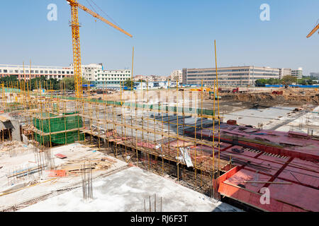 construction site doing base works Stock Photo - Alamy