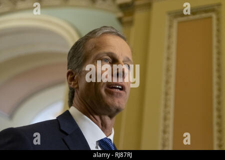 Senator John Thune (R-S.D.), the Senate Majority Leader, during the ...