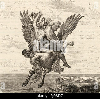 Classical Myth: Pegasus and Perseus Stock Photo - Alamy