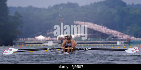 Atlanta, USA. GBR M4- Bow, Rupert OBHOLZER, Jonny SEARLE, Greg SEARLE ...