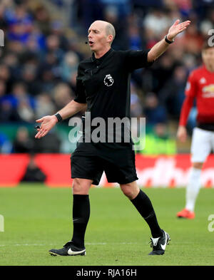 Referee Martin Atkinson during the Premier League match at Anfield ...