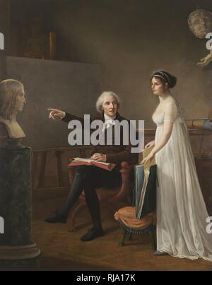 Self-portrait of Constance Mayer with her father Stock Photo - Alamy