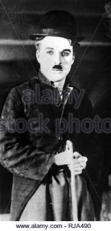 Photographic portrait of Charlie Chaplin (1889-1977) an English comic ...
