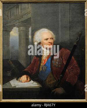 Portrait of Fryderyk Moszyński. Grassi Józef (1758-1838), painter Stock ...