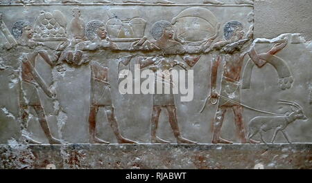 Tomb of Princess Idut, King Unas' daughter. Vth Dynasty. The reliefs ...