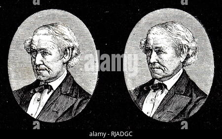 Engraving depicting a Wheatstone stereoscope. Sir Charles Wheatstone ...