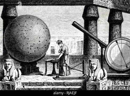 Ptolemy. Illustration of the Greco-Roman mathematician and astronomer ...