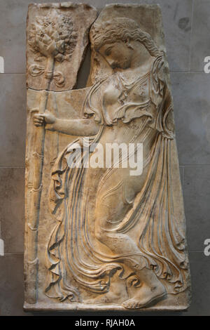Marble relief with a dancing maenad by Kallimachos Imperial Augustan 27 ...