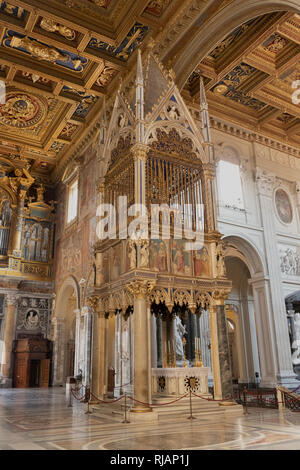 High altar and Gothic ciborium of the Archbasilica of Saint John ...
