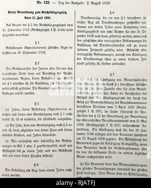 Nazi Era, Decree SUPPLEMENTING THE LAW FOR THE RESTORATION OF A ...