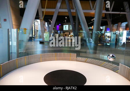The Foucault pendulum or Foucault's pendulum is a simple device named ...