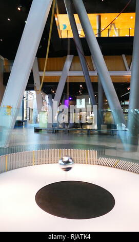The Foucault pendulum or Foucault's pendulum is a simple device named ...