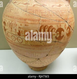 Large Amphora (Storage Jar) embellished with a meander pattern and ...