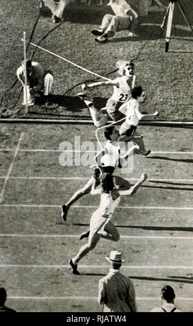 Photograph of the Ladies 100 meter race at the 1932 Olympic games ...