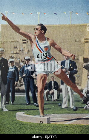 Photograph of Wilson David "Buster" Charles, Jr. completing in the ...