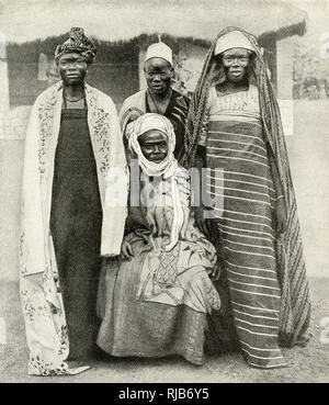 Polygamy polygamous family group husband two wives children and four ...