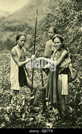 Men of an indigenous tribe, Formosa (Taiwan Stock Photo - Alamy